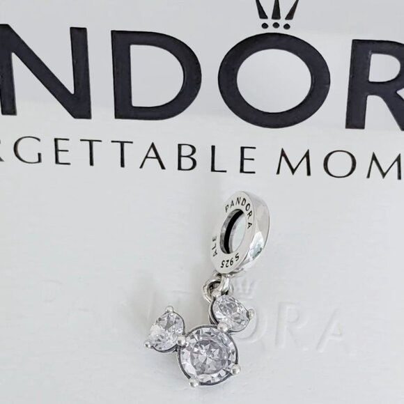 Pandora | Jewelry | Pandora Mickey Mouse Sparkling Head Silhouette ...